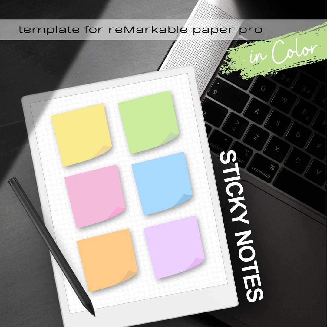 Sticky Notes for Remarkable Paper Pro Digital Sticky Notes Post It for ...