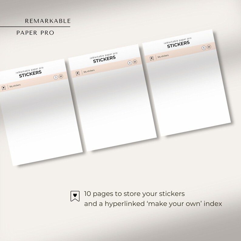 Custom Stickers for Remarkable Paper Pro | Shapes and Visuals to Create ...