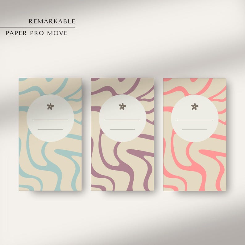 Notebook Covers for Remarkable Paper Pro Move | Notebook Cover Bundle ...