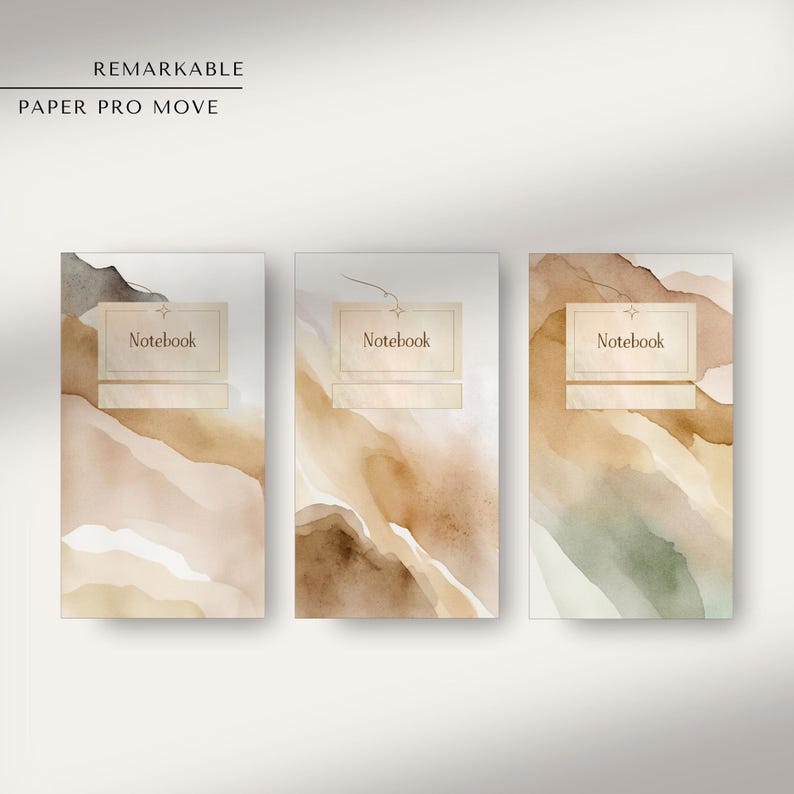Notebook Covers for Remarkable Paper Pro Move | Notebook Cover Bundle ...
