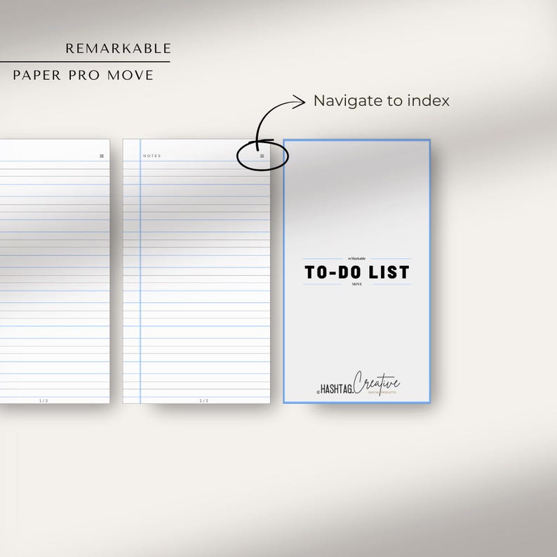 To-do List for Remarkable Paper Pro Move | Remarkable Task Tracker ...