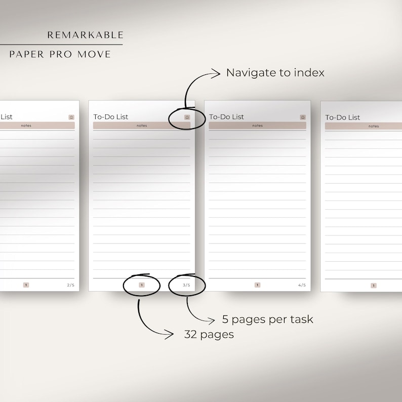 To-do List for Remarkable Paper Pro Move | Remarkable Task Tracker ...