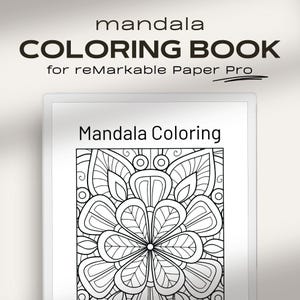 Mandala Coloring Book for Remarkable Paper Pro | Coloring Pages for ...