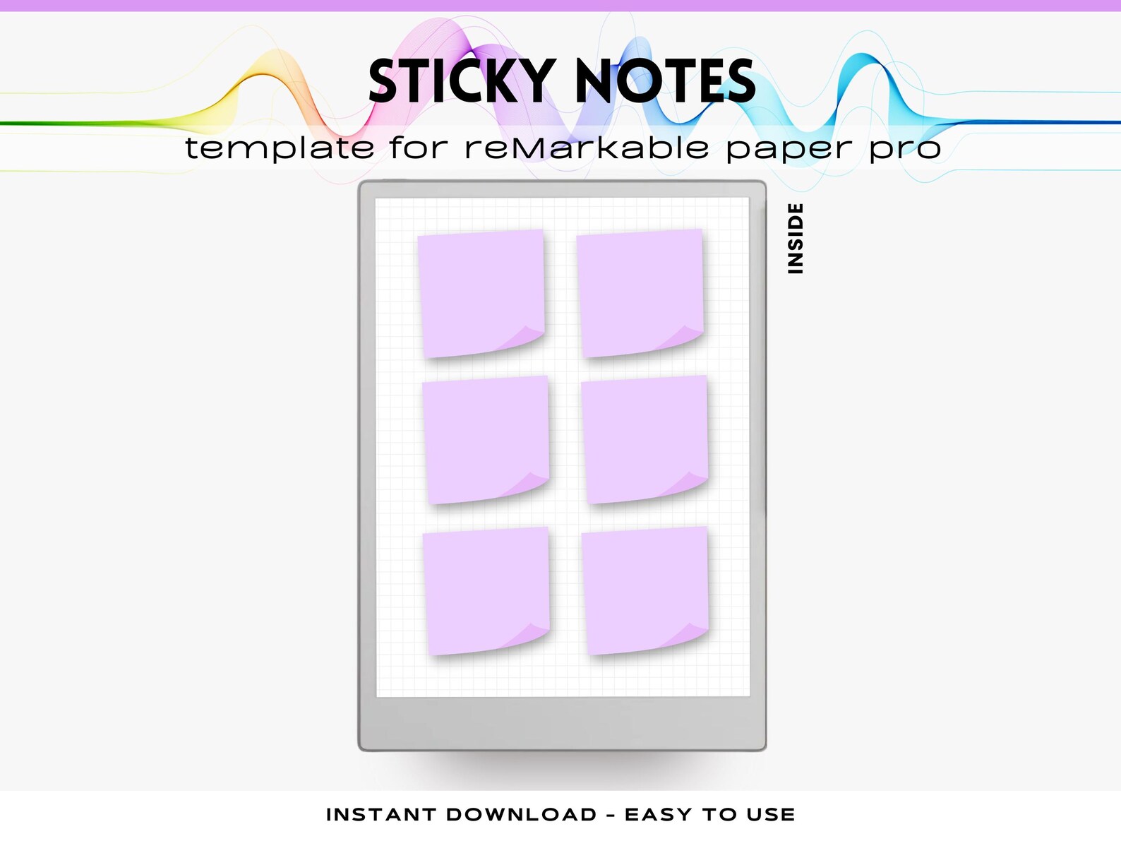 Sticky Notes for Remarkable Paper Pro Digital Sticky Notes Post It for ...