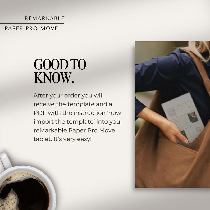 Daily Planner for Remarkable Paper Pro Move | Undated Month Planner ...