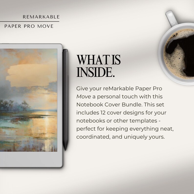 Notebook Covers for Remarkable Paper Pro Move | Notebook Cover Bundle ...