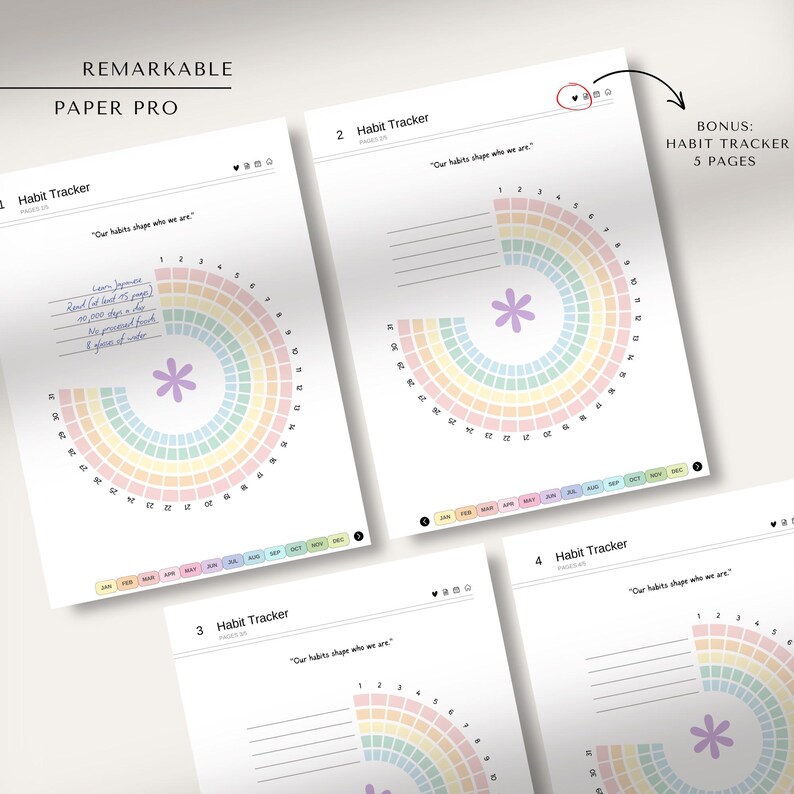 Remarkable Paper Pro Planner Templates | Daily Planner Pro 2025 ...