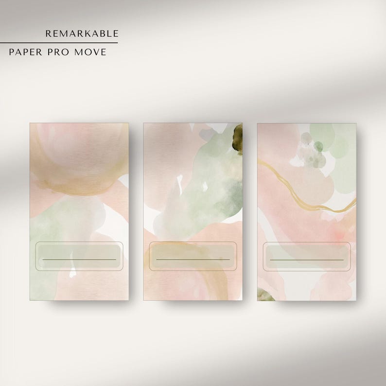 Notebook Covers for Remarkable Paper Pro Move | Notebook Cover Bundle ...