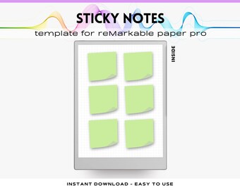 Sticky Notes for Remarkable Paper Pro Digital Sticky Notes Post It for ...