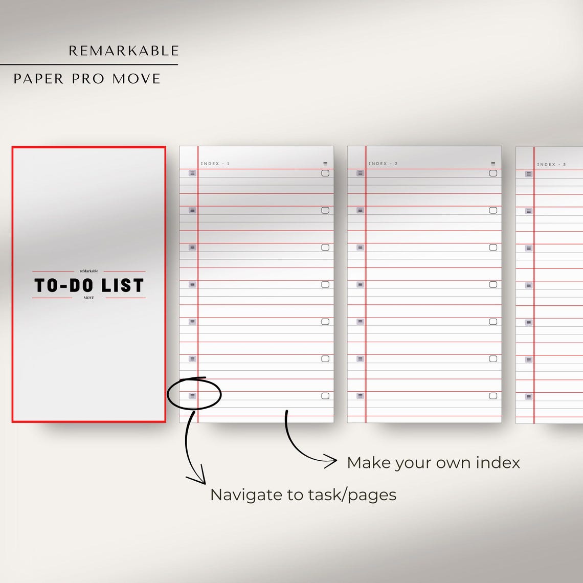 To-do List for Remarkable Paper Pro Move | Remarkable Task Tracker ...