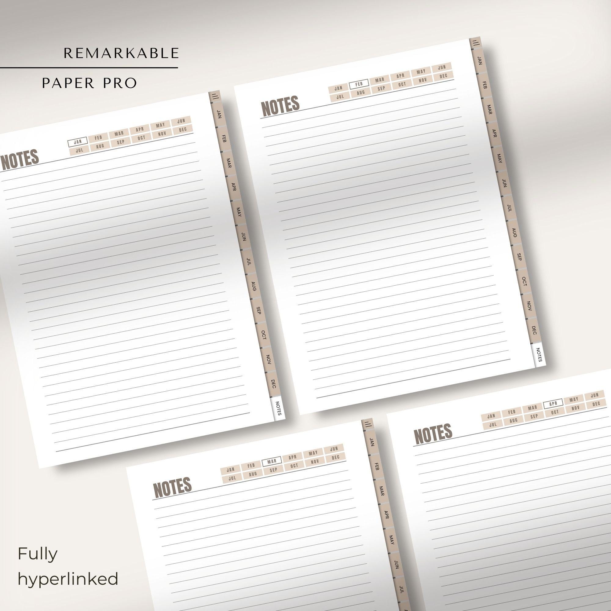 Budget Planner for Remarkable Paper Pro | Digital Monthly Budget ...