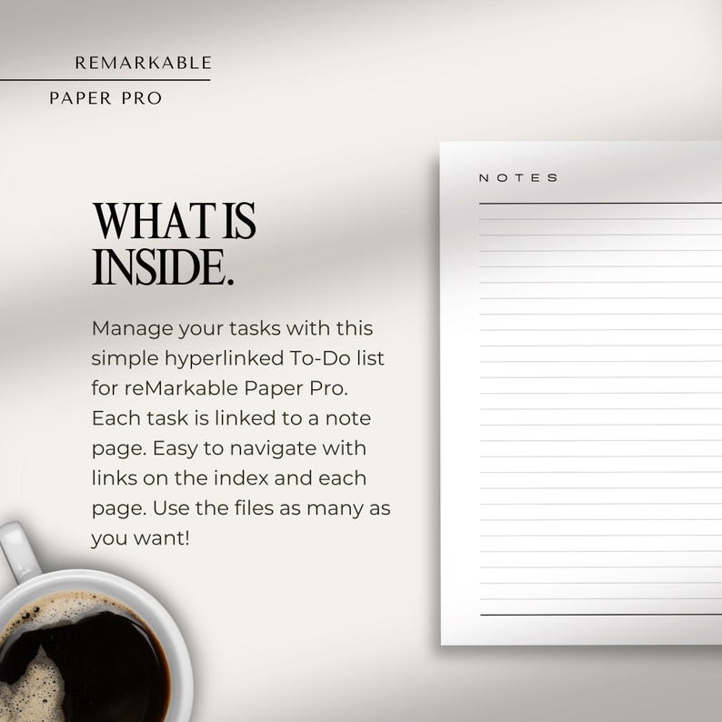To-do List for Remarkable Paper Pro | Remarkable Task Tracker ...