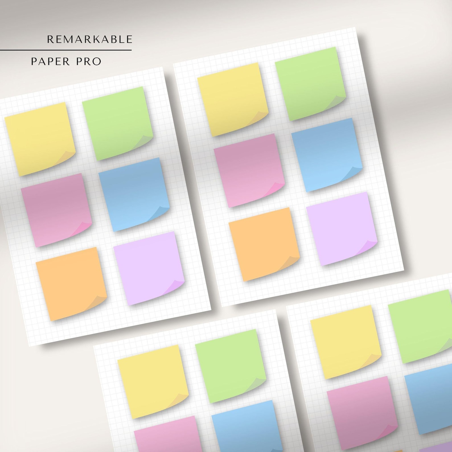 Sticky Notes for Remarkable Paper Pro | Digital Sticky Notes | Post It ...