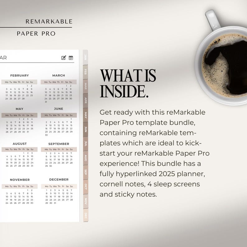 Remarkable Paper Pro Template Starter Pack [3] | Remarkable Bundle ...