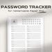 Password Tracker for Remarkable Paper Pro | Hyperlinked Password ...