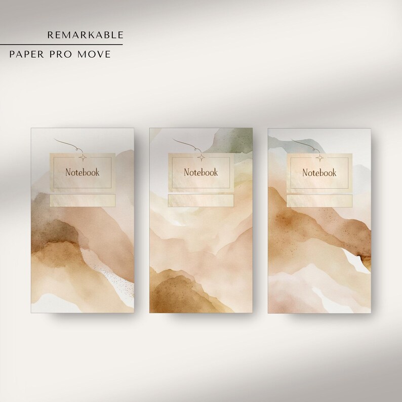 Notebook Covers for Remarkable Paper Pro Move | Notebook Cover Bundle ...