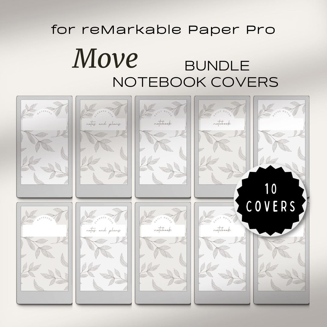 Notebook Covers for Remarkable Paper Pro Move | Remarkable Notebook ...