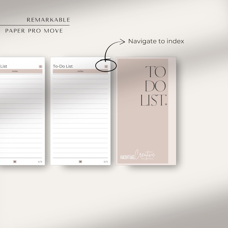 To-do List for Remarkable Paper Pro Move | Remarkable Task Tracker ...