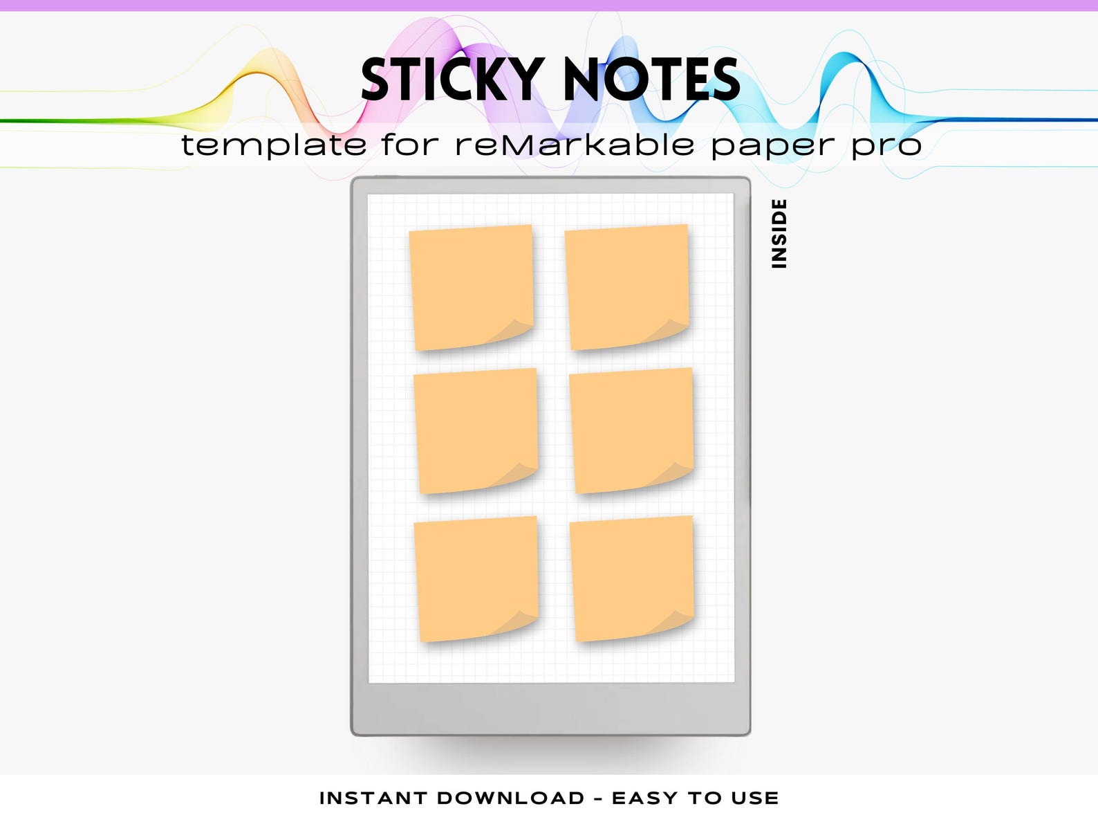 Sticky Notes for Remarkable Paper Pro Digital Sticky Notes Post It for ...