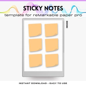 Sticky Notes for Remarkable Paper Pro Digital Sticky Notes Post It for ...