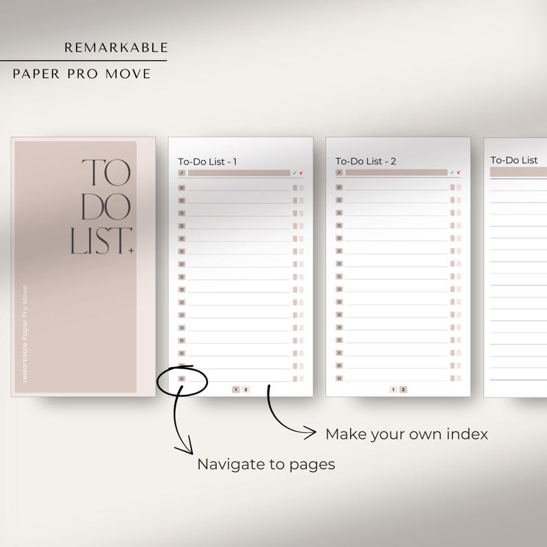 To-do List for Remarkable Paper Pro Move | Remarkable Task Tracker ...