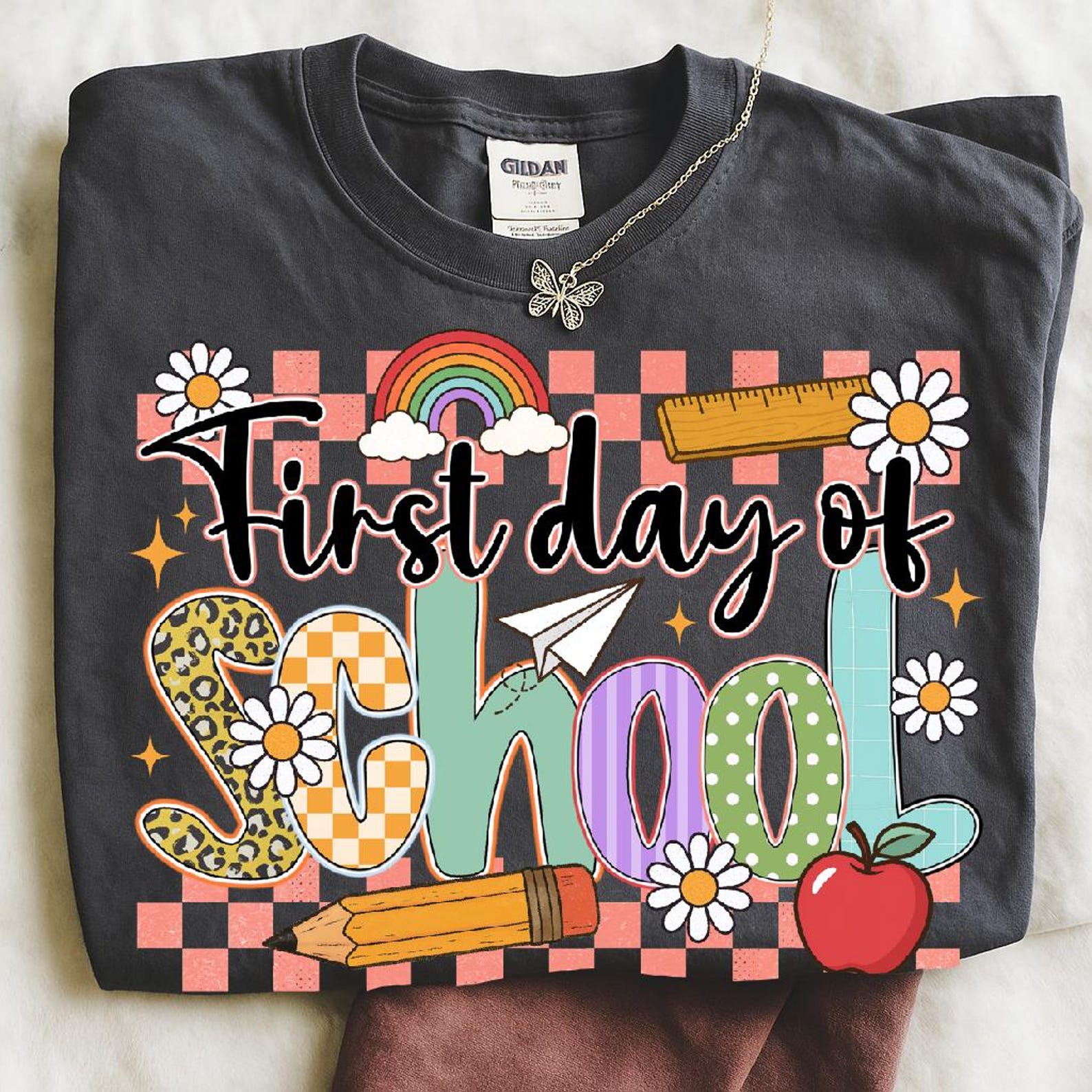 First Day of School Png, Back to School Png, Teacher PNG, Preppy Back ...