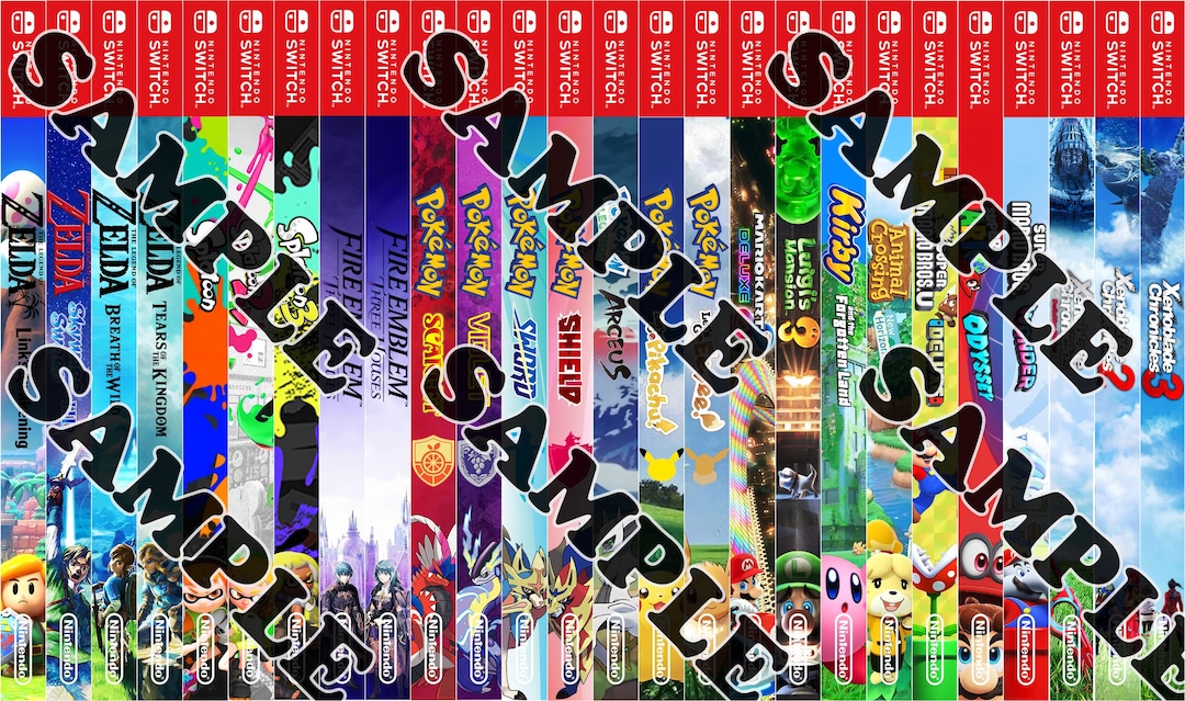 Custom Nintendo Switch Spine Art Inserts. - Etsy