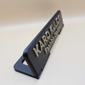 Elegant Custom Desk Nameplates - Simple Design, Foldable, Multiple ...