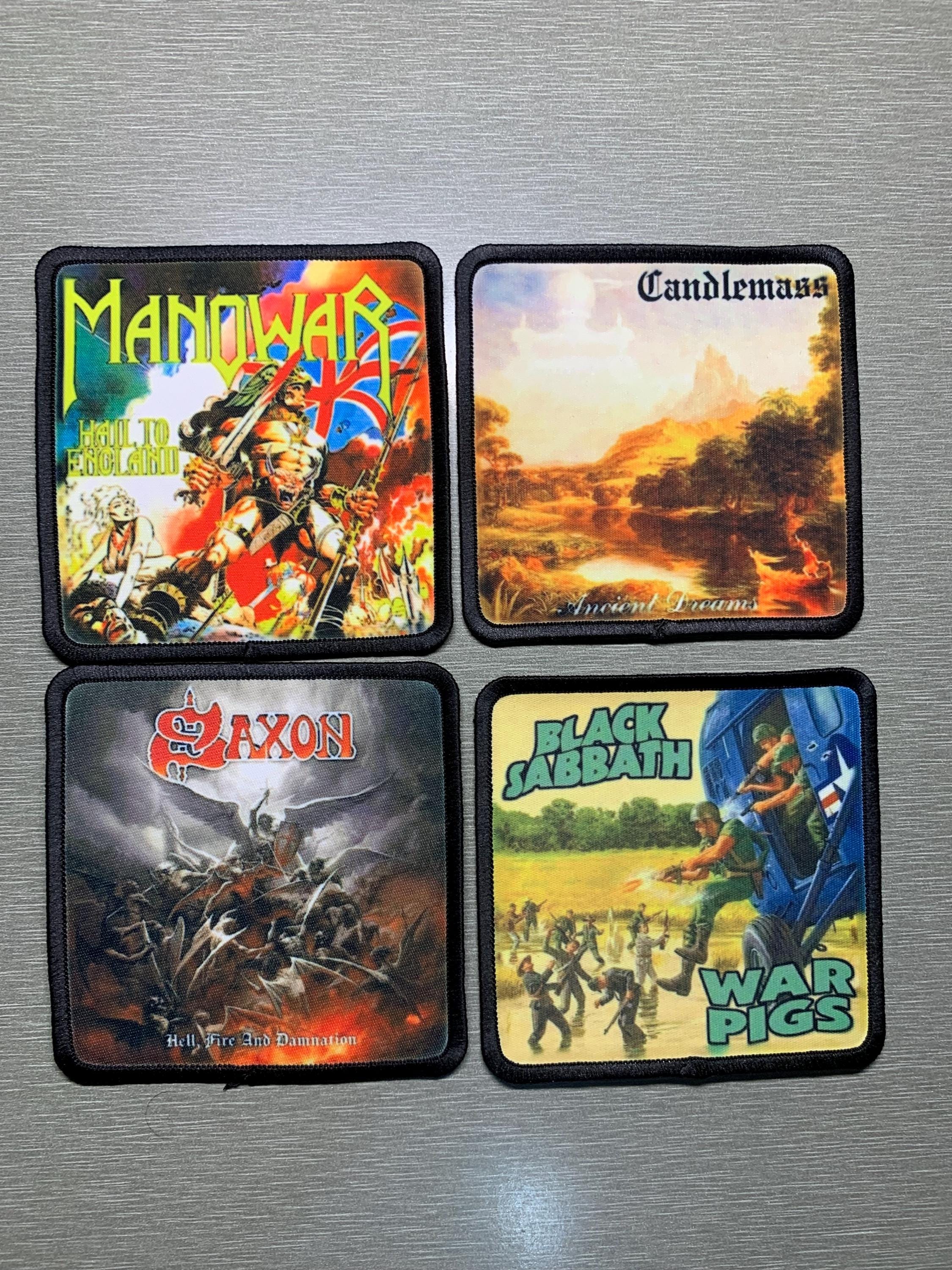 10 Patches. Set of 10 Heavy Metal Bands, Sew-on Patches, for Battle ...