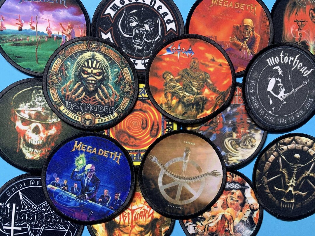 Round Band Patches - Iron On, Full Color Print (7.5 Cm) - Etsy