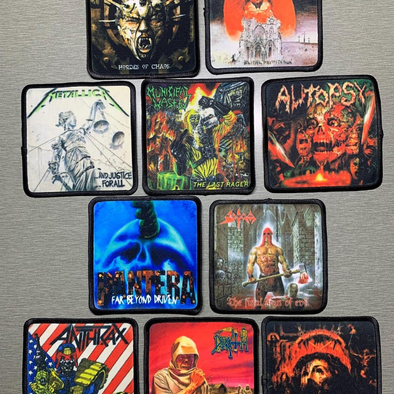 Metal Band Patches - Etsy