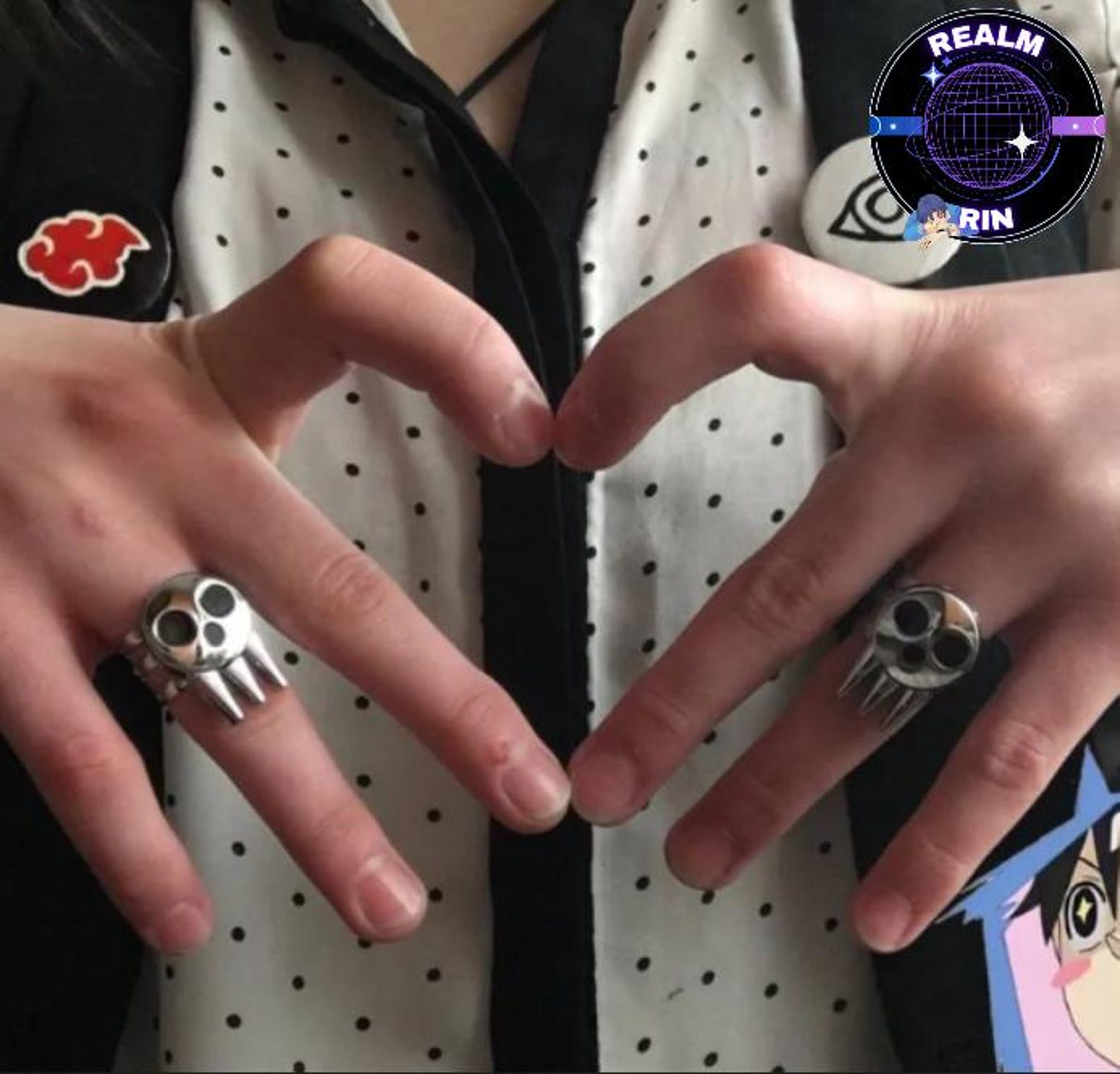 Death the Kid Ring | Soul Eater Shinigami Anime Fashion Y2K Gothic ...