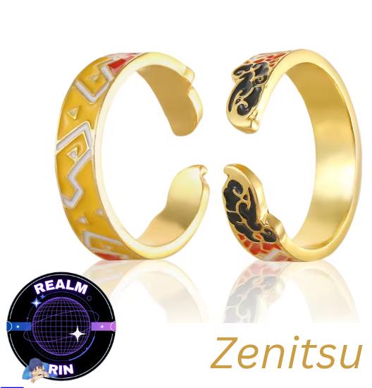 Anime Jewelry Demon Slayer Ring | Kimetsu No Yaiba Adjustable Cosplay ...