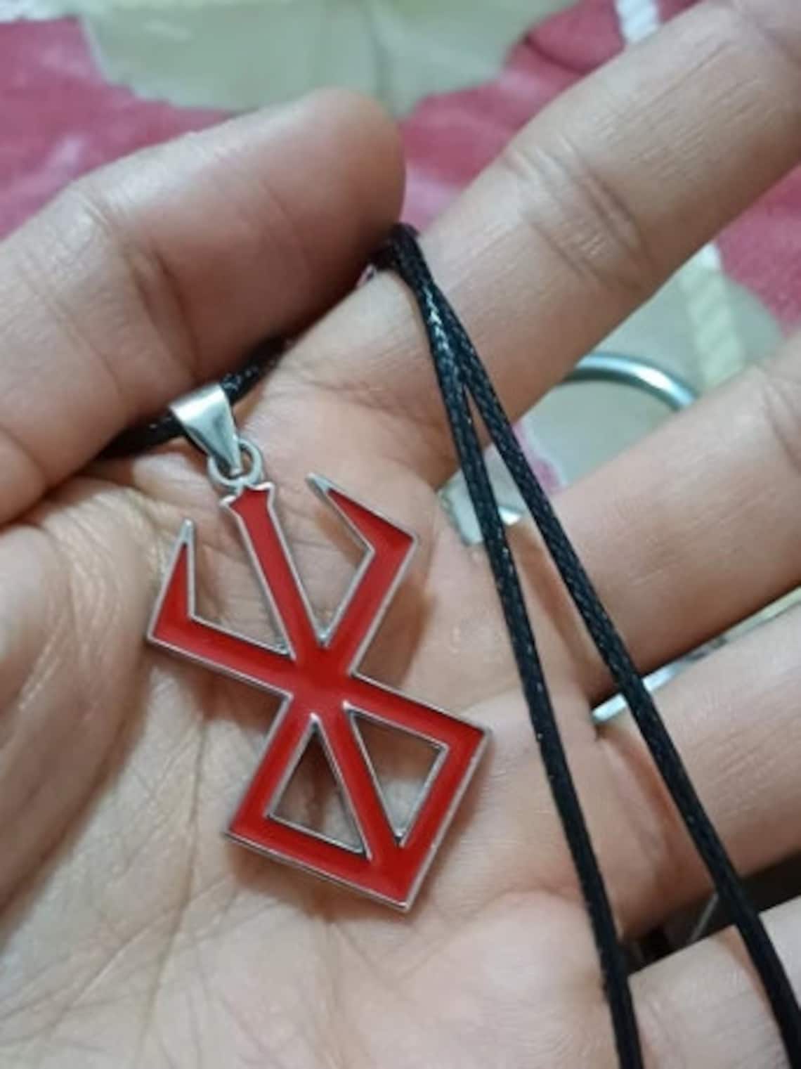 Berserk Brand of Sacrifice Necklace | Red Anime Pendant Black Behelit ...
