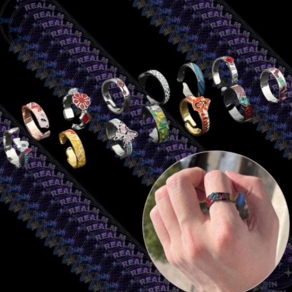 Demon Slayer Ring - Etsy