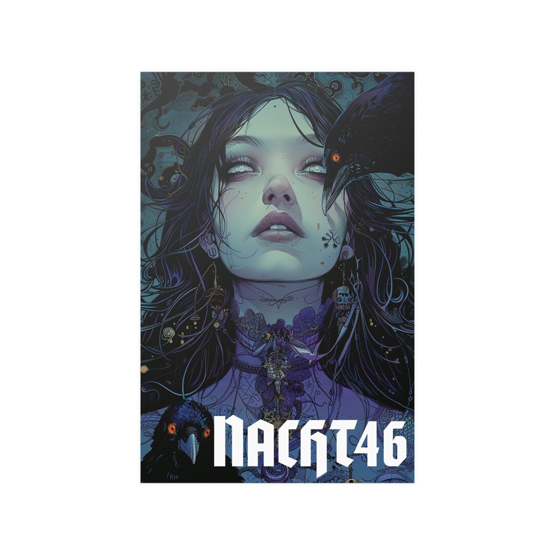 Lenore and the Crows Poster Gothic Poster, Horror Poster, Gothic Style ...