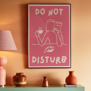 Chic Do Not Disturb Print - Preppy I'm Reading, Do Not Disturb Poster ...