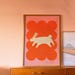 Abstract Bunny Print - Mid Century Large Rabbit Poster - Minimalist ...