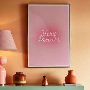 Very Demure Print- Tik Tok Trend Poster - Demure - Soft Girl Aesthetic ...