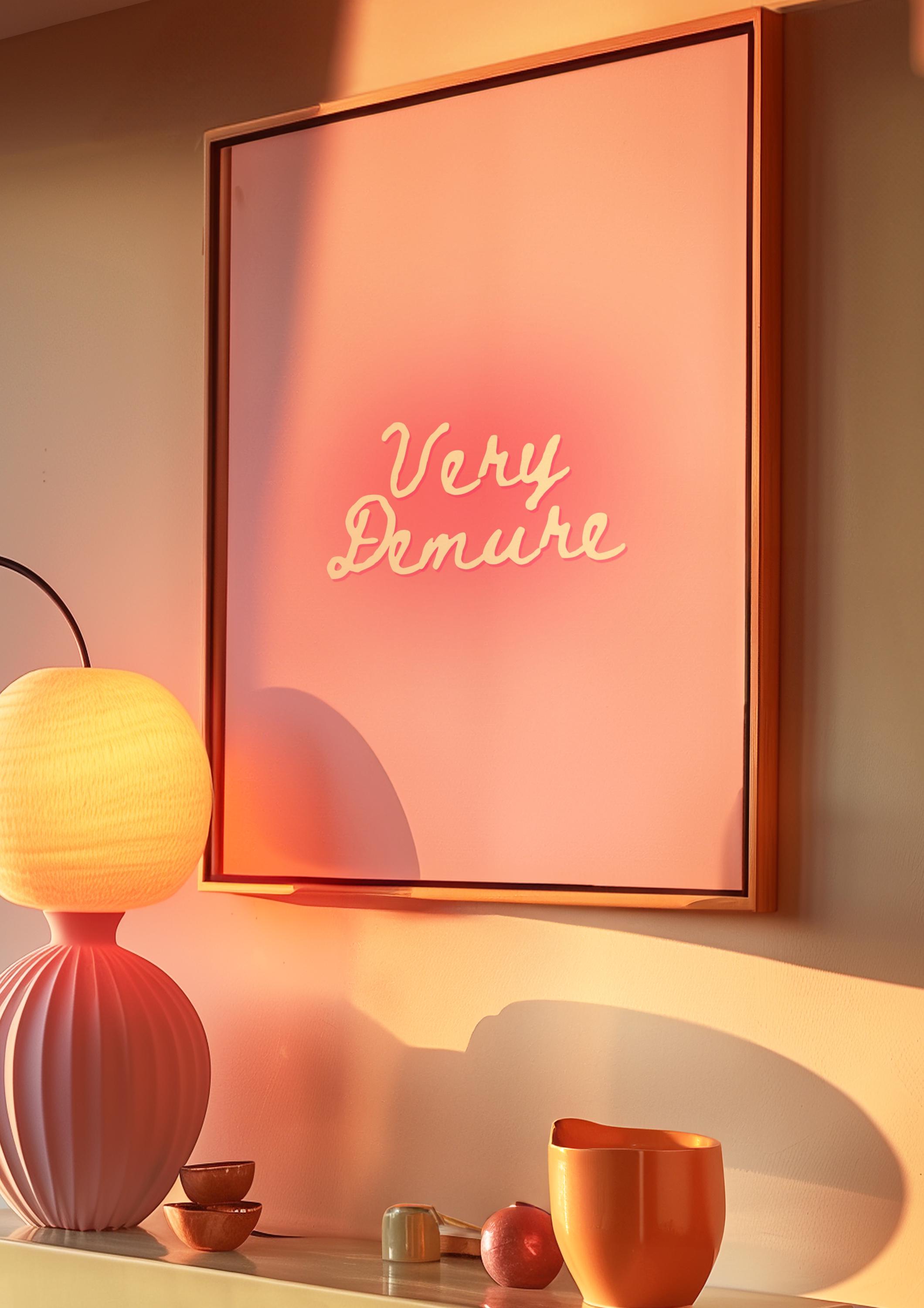 Very Demure Print- Tik Tok Trend Poster - Demure - Soft Girl Aesthetic ...