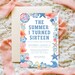 The Summer I Turned Pretty Birthday Invitation, 16th Beach Theme Party ...