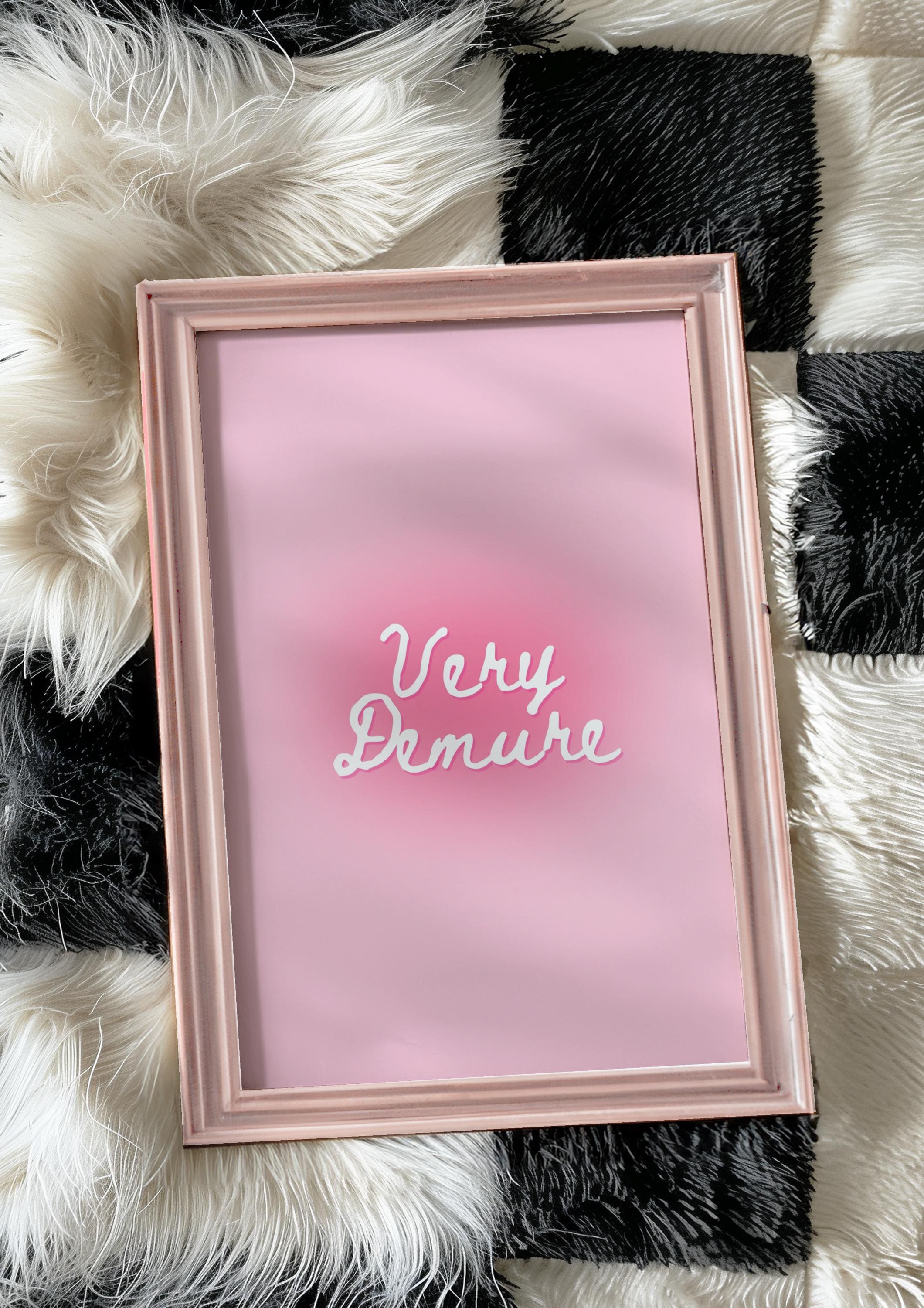 Very Demure Print- Tik Tok Trend Poster - Demure - Soft Girl Aesthetic ...