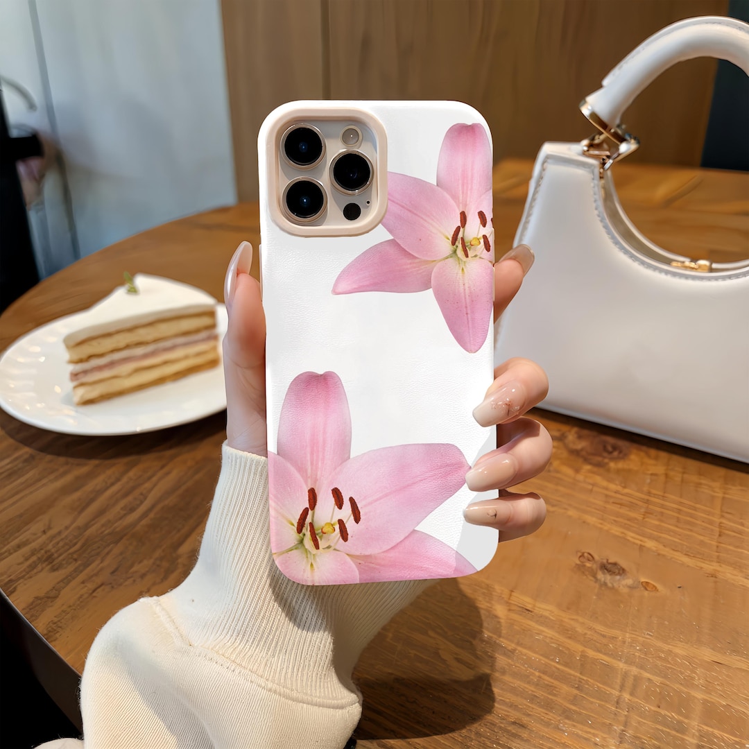 Aesthetic Pink Tiger Lilly Phone Case Trendy iPhone Cases Preppy Flower ...