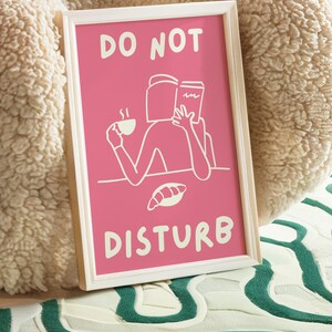 Chic Do Not Disturb Print - Preppy I'm Reading, Do Not Disturb Poster ...