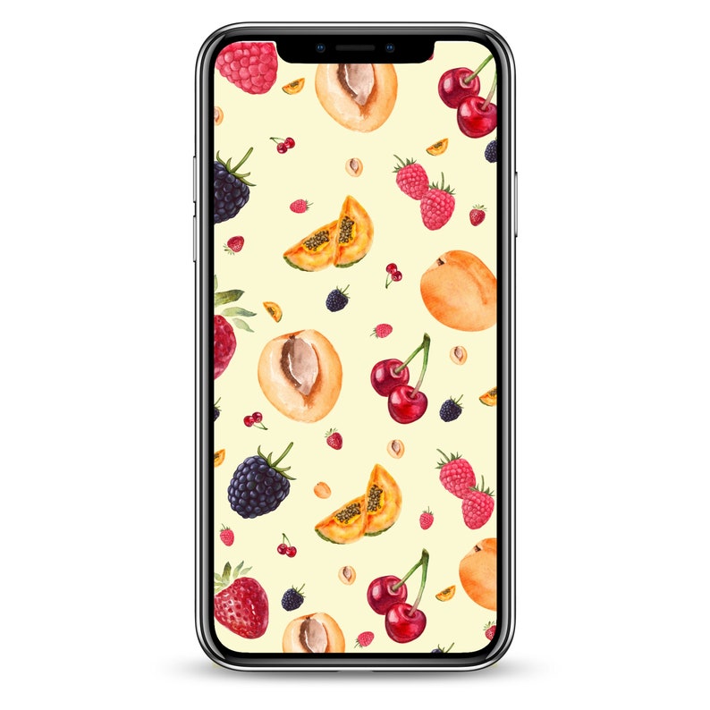 2 Pack Fruity iPhone Wallpaper iPhone Aesthetic Wallpaper iPhone ...