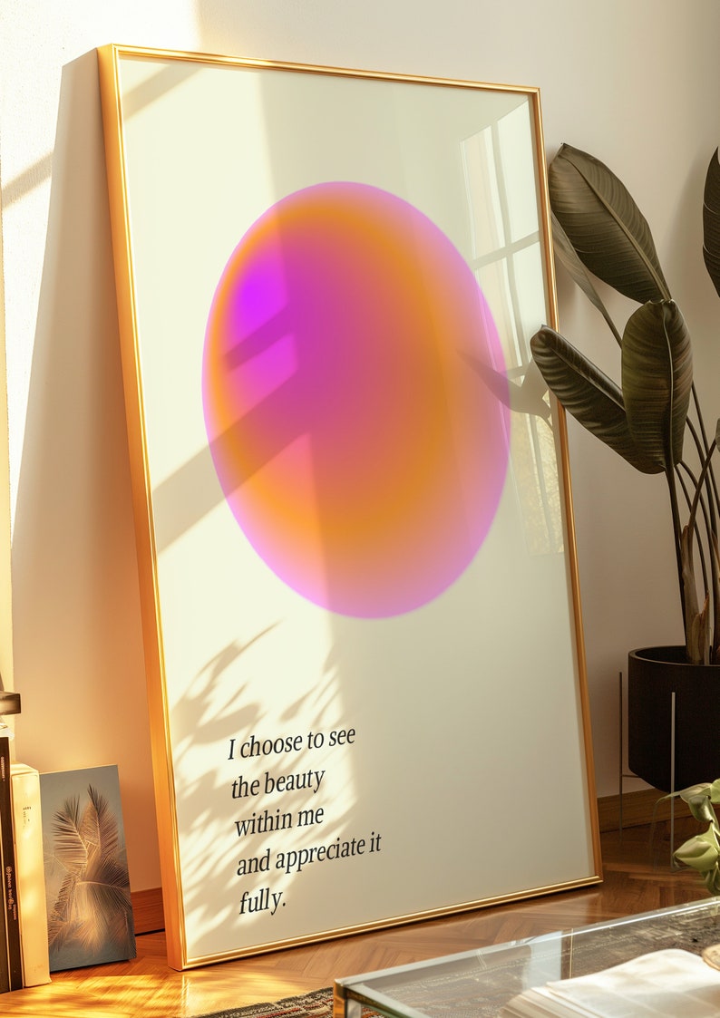 Radiant Inner Beauty Affirmation Printable - Self-love Poster ...