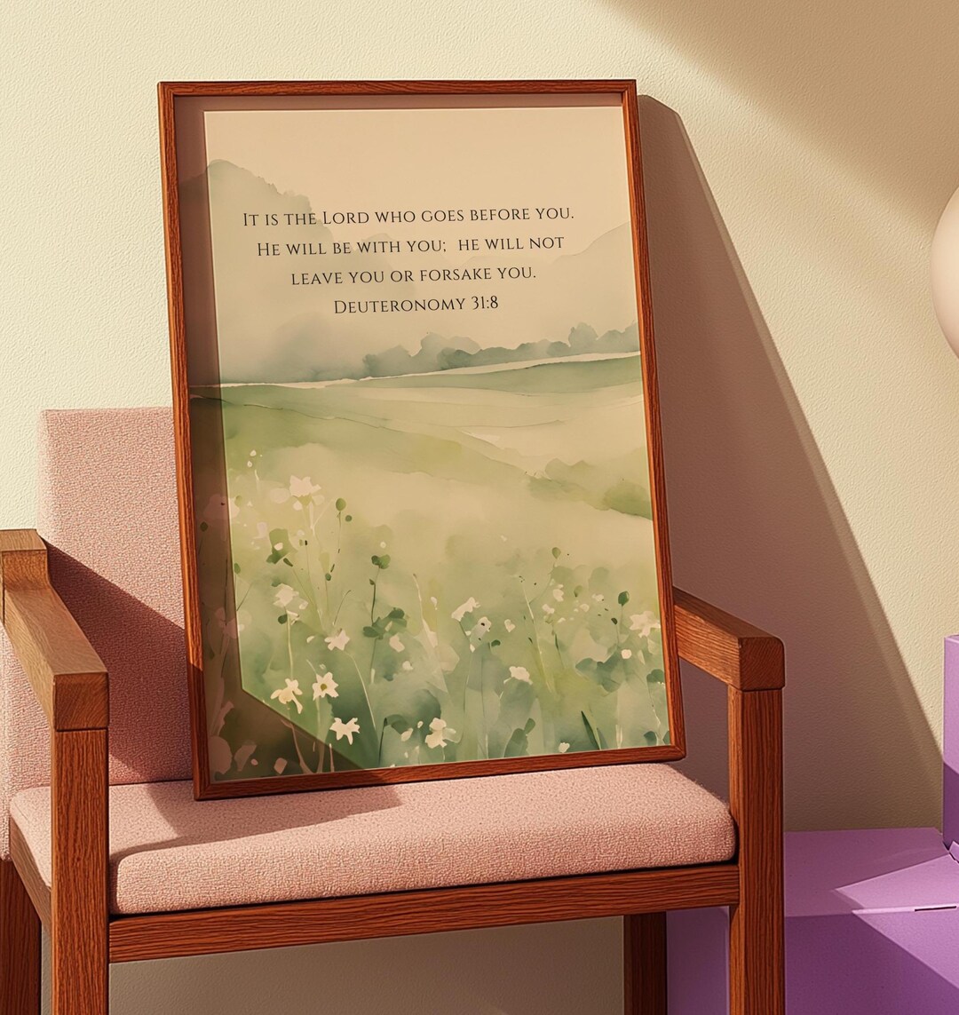 Watercolor Christian Wall Art-scripture Wall Art- Psalms Wall Art-bible ...