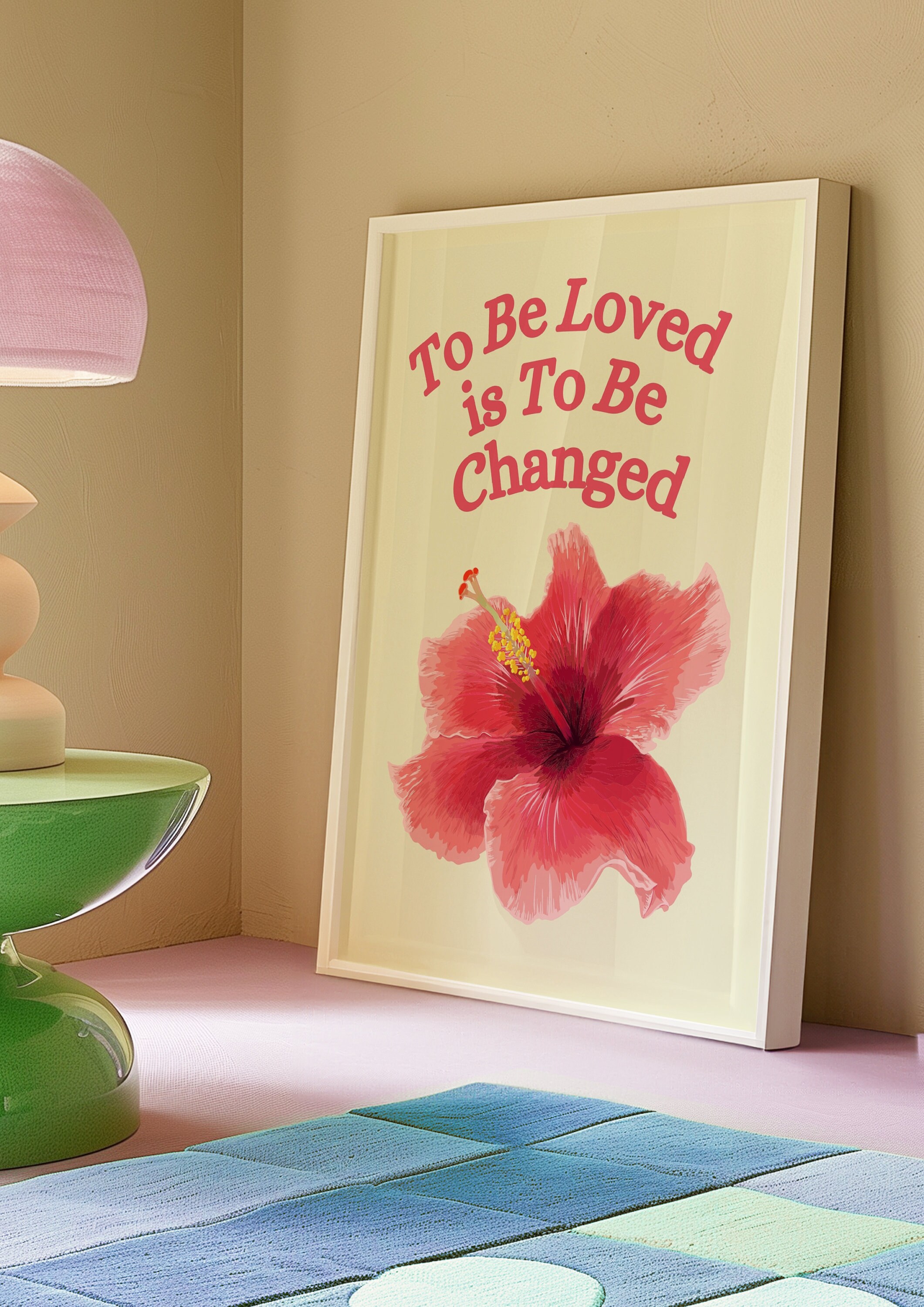 Radiant Inner Beauty Affirmation Printable Hibiscus Flower Mind Body ...