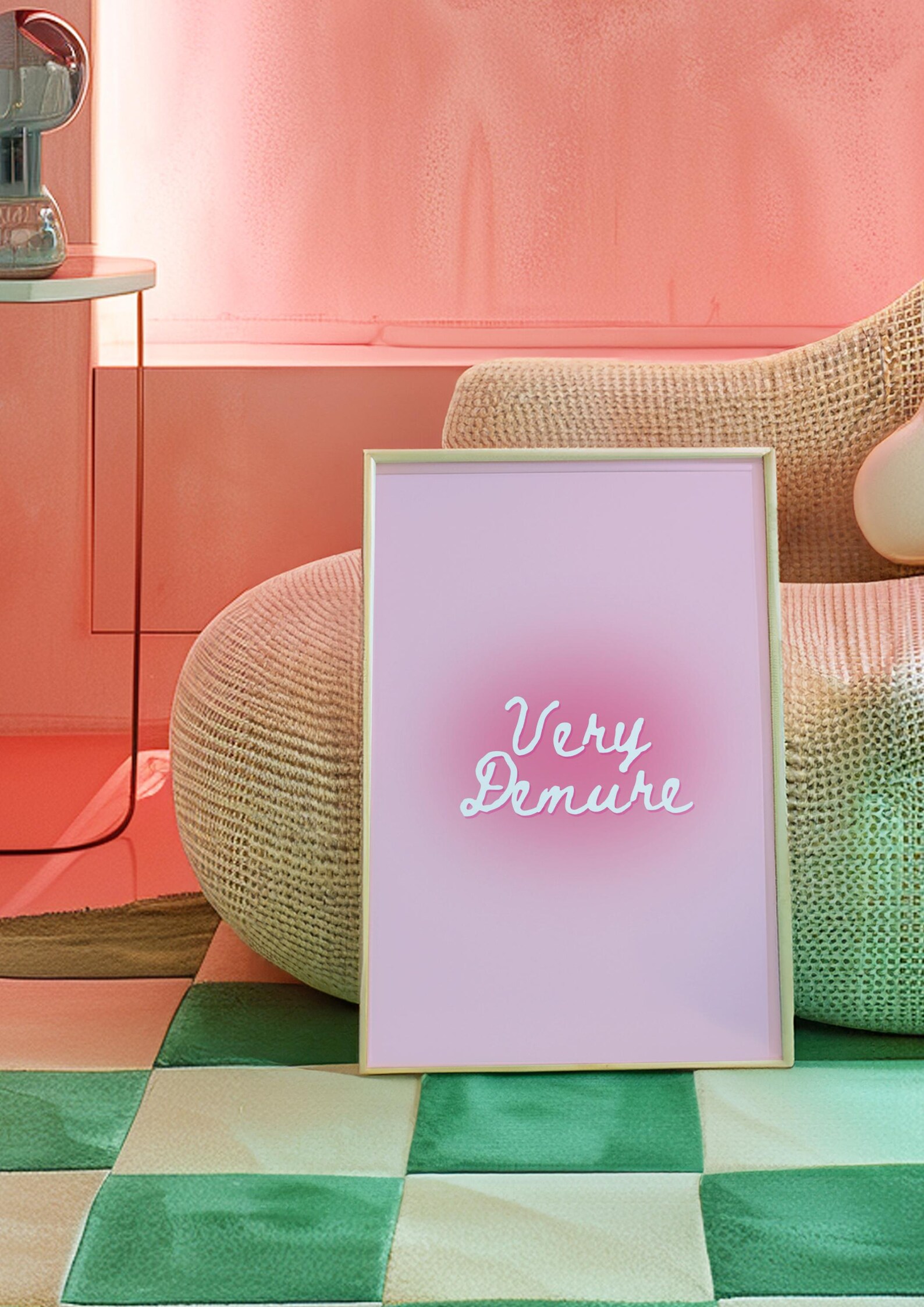 Very Demure Print- Tik Tok Trend Poster - Demure - Soft Girl Aesthetic ...