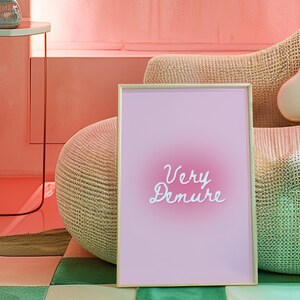 Very Demure Print- Tik Tok Trend Poster - Demure - Soft Girl Aesthetic ...